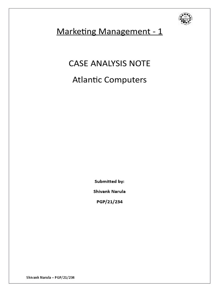 MM Case 8 Shivank Narula 234 | PDF | Pricing | Server (Computing)