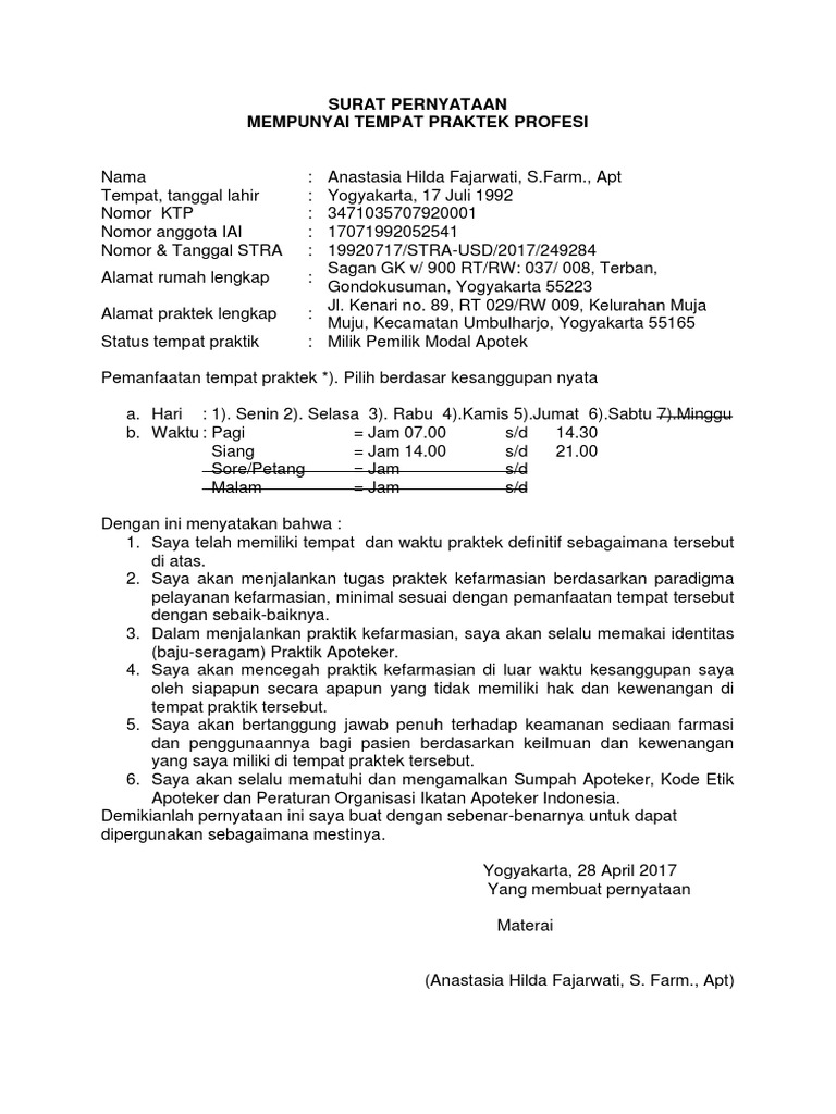 Surat Permohonan Sipa | PDF