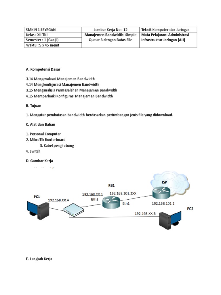 Xii Tkj 2 05 Ahmad Fuad R Simple Queue 3 Dengan Batas File Pdf