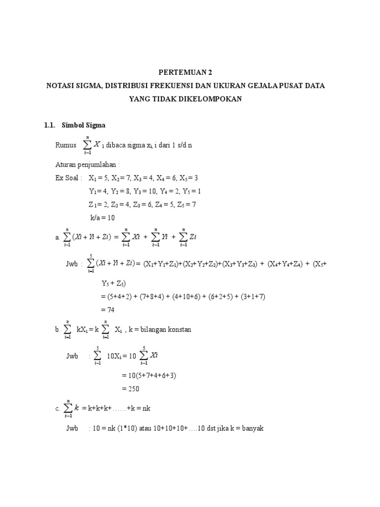 Latihan Statistik Deskriptif 664 Amik BS | PDF