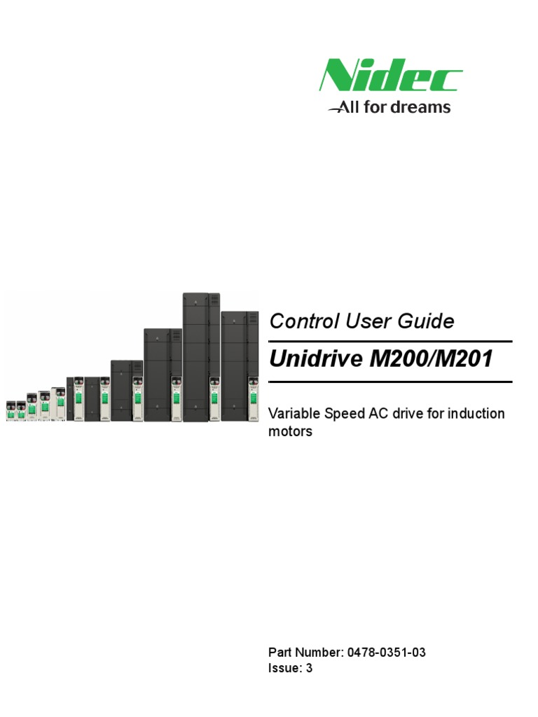 Nidec Unidrive M200 Manual | PDF | Electromagnetic Compatibility | Electric Motor