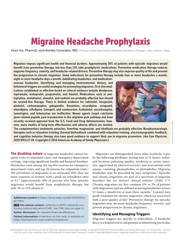 AFP Migraña | Download Free PDF | Migraine | Headache