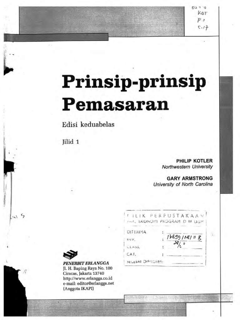 Buku Prinsip-Prinsip-Pemasaran-Philip-Kotler-Gary-Armstrong-Jilid-1-Edisi-12 PDF | PDF