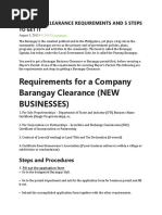 Steps to Secure Mayor's Clearance | PDF