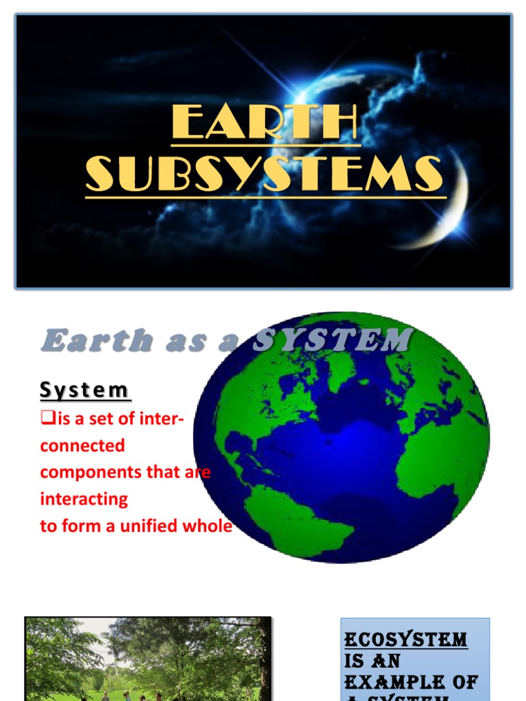 Earth Subsystems | Download Free PDF | Atmosphere | Earth