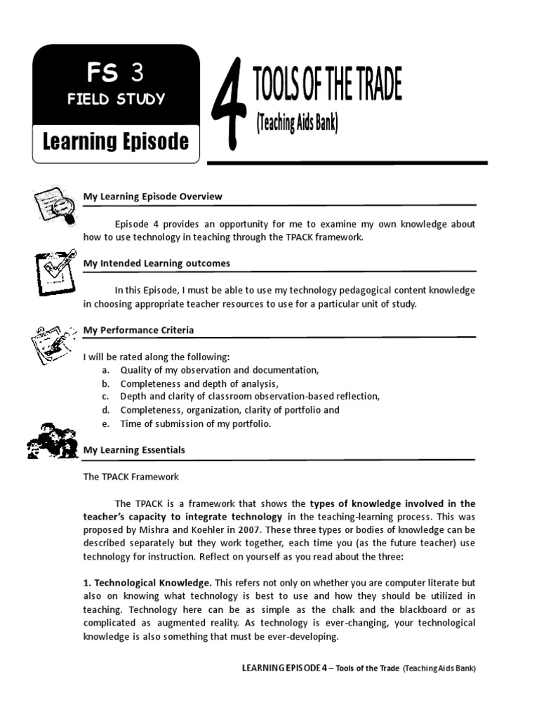 Learning Episode: Field Study | PDF | Pedagogy | Teachers