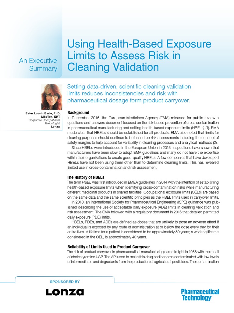 Health Base Criteria | PDF | Dose (Biochemistry) | Chemistry