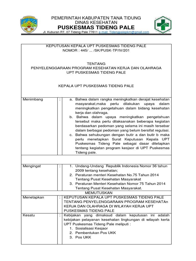 SK Program Kesjaor | PDF