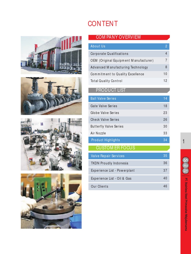 SPV Valve Catalogue | PDF | Valve | Actuator