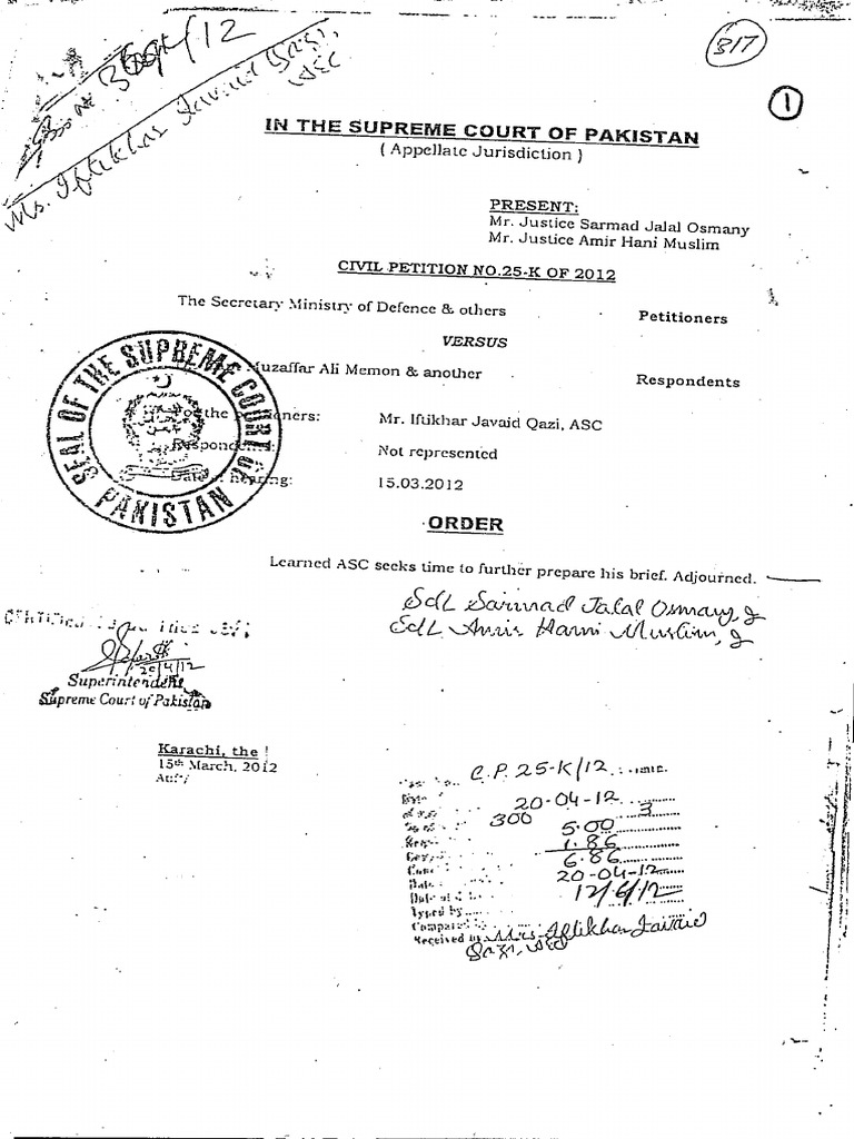 Supreme Court Decision Cantonment Employee Is Govt Servent | PDF ...