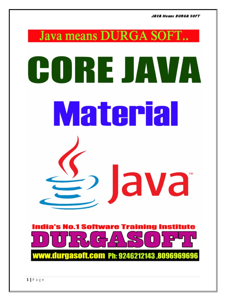 Core Java PDF | PDF | Java Virtual Machine | Java (Programming Language)