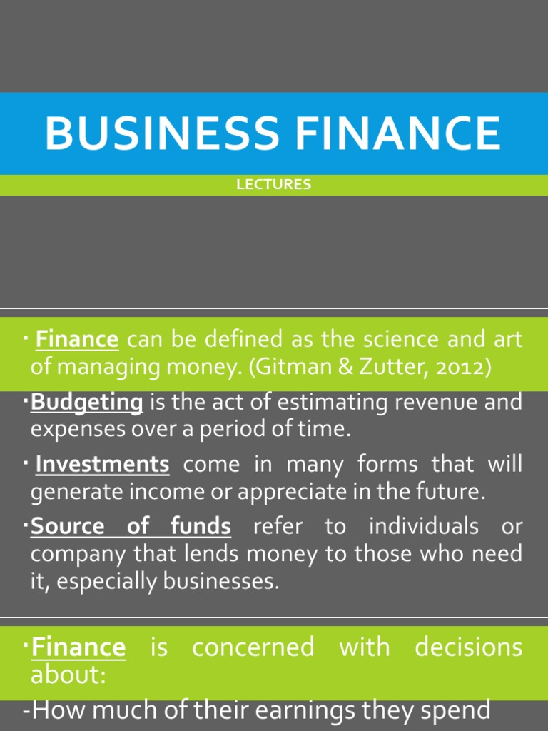 Business Finance: Lectures | PDF | Securities (Finance) | Stocks