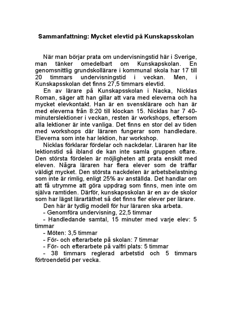 Sammanfattning Av Artikel | PDF
