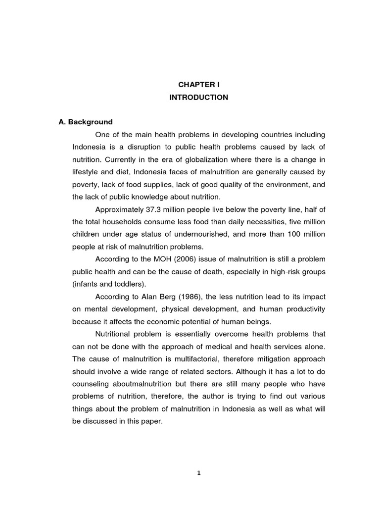 Makalah Malnutrition | PDF | Malnutrition | Vitamin A