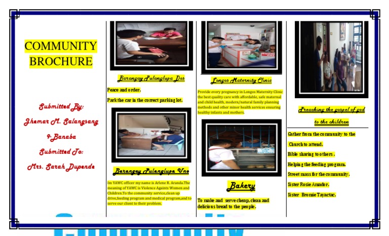 Community Service Brochure