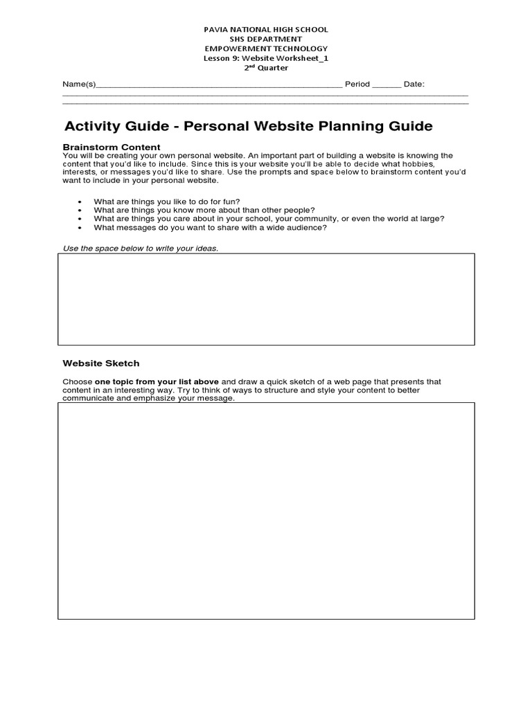 Performance Task Sheet 1 2nd Period | PDF
