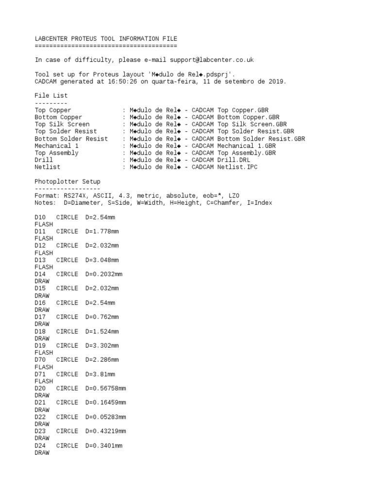 Proteus Tool Setup and File Details | PDF