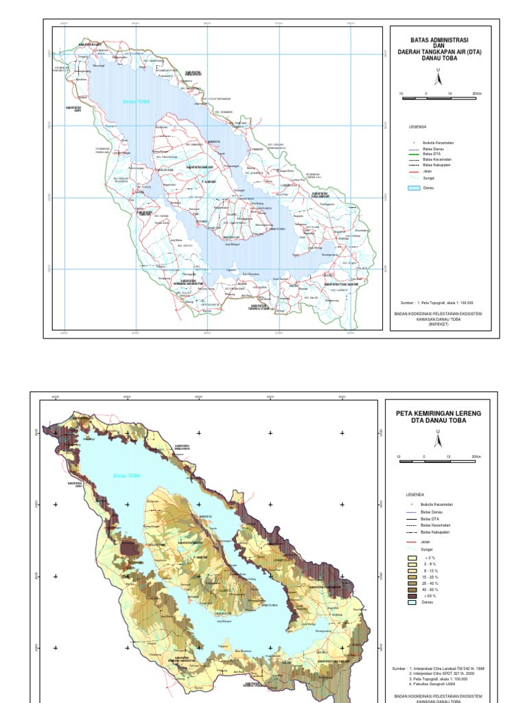 Peta Topografi Danau Toba Samosir | PDF
