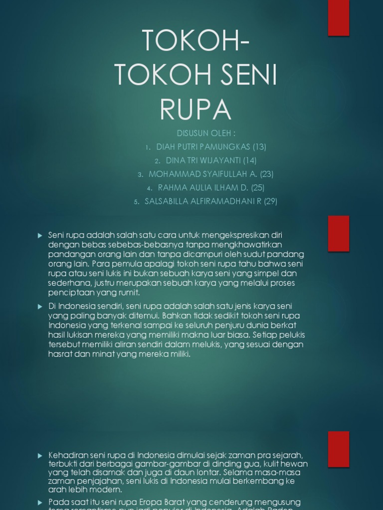 Tokoh-Tokoh Seni Rupa | PDF | Seni