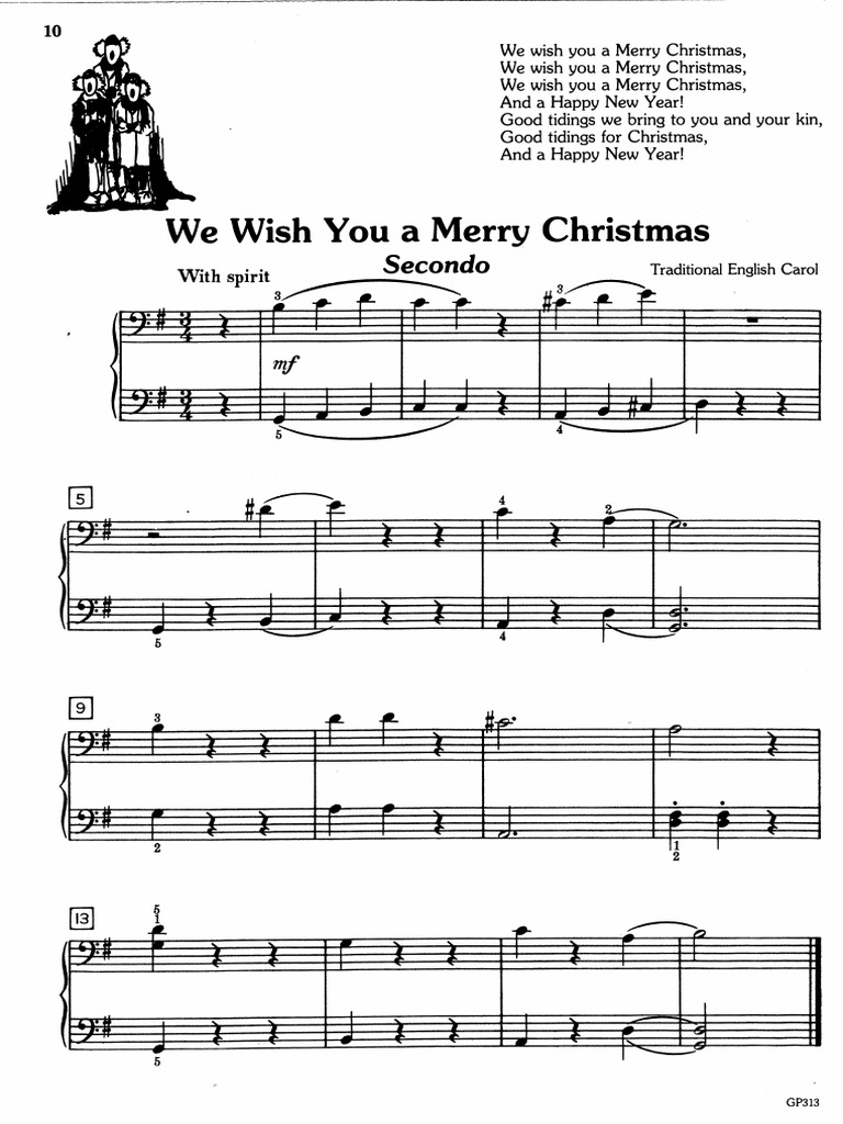 A Traditional English Christmas Carol: We Wish You a Merry Christmas | PDF