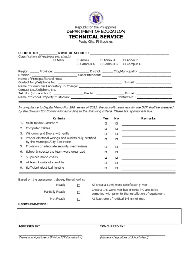 School Readiness Checklist | PDF