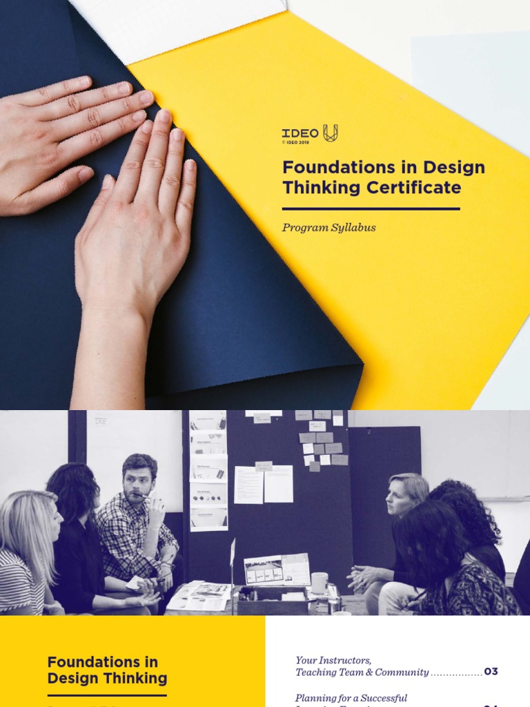 Foundations in Design Thinking Certificate Full Syllabus | PDF | Design ...