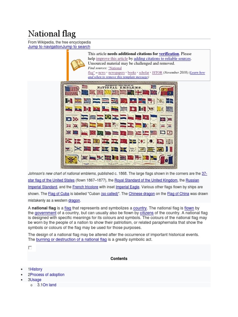 National Flag HISTORY | PDF | Flag | National Symbols