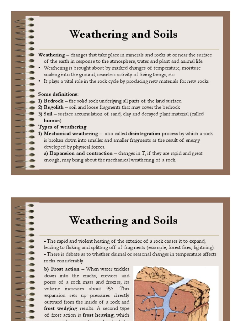 3.1 Weathering and Soils | PDF | Weathering | Soil