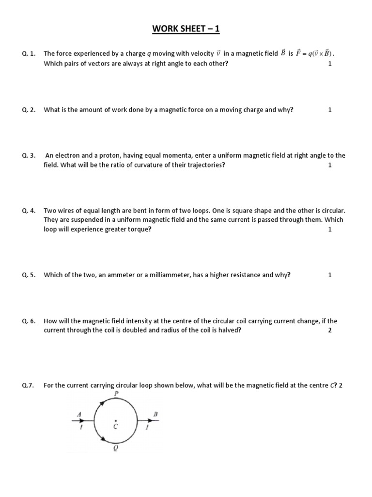 Physics | PDF | Electric Current | Magnetic Field