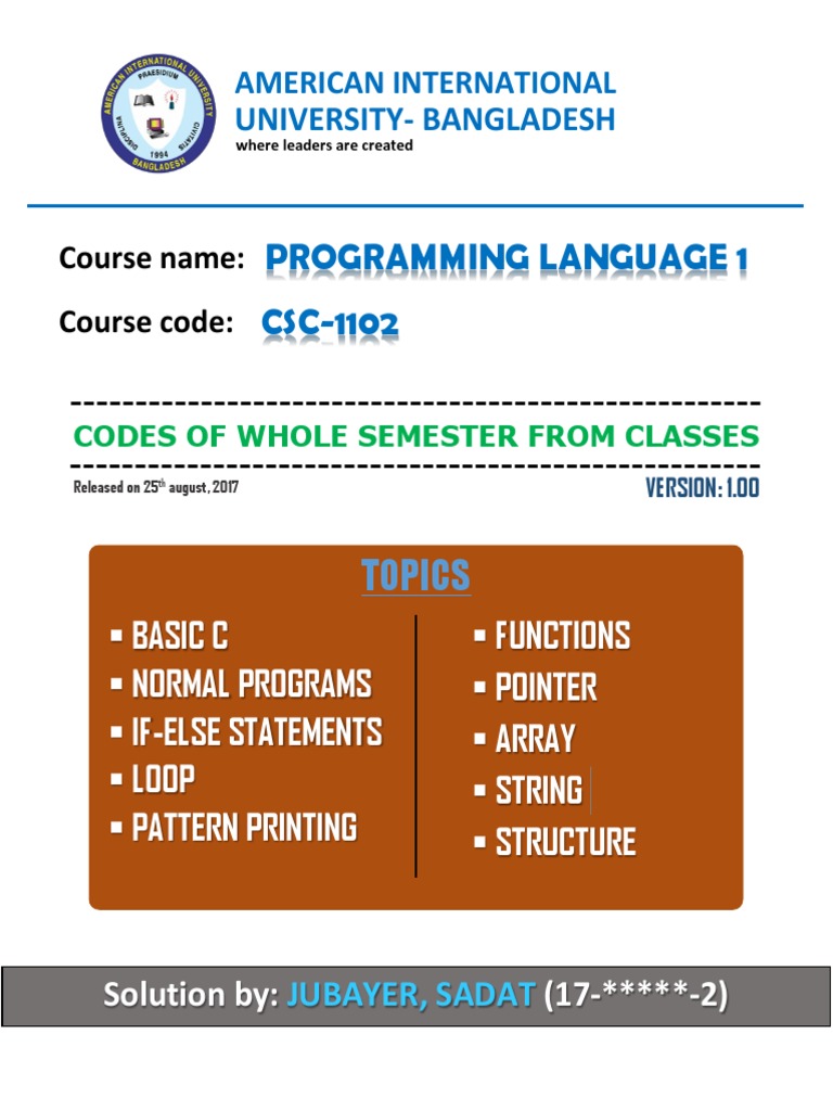 PL1 All Codes by Sadat PDF | PDF | String (Computer Science) | C ...
