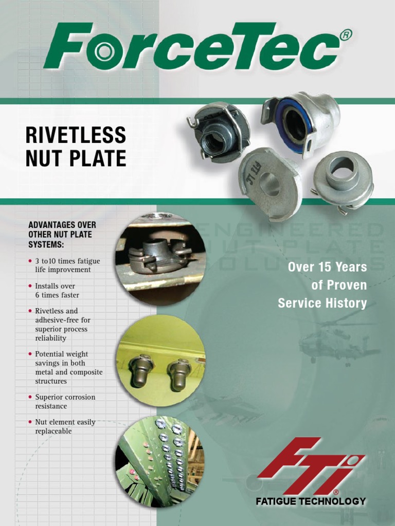 FTI ForceTec Brochure | PDF | Rivet | Fatigue (Material)