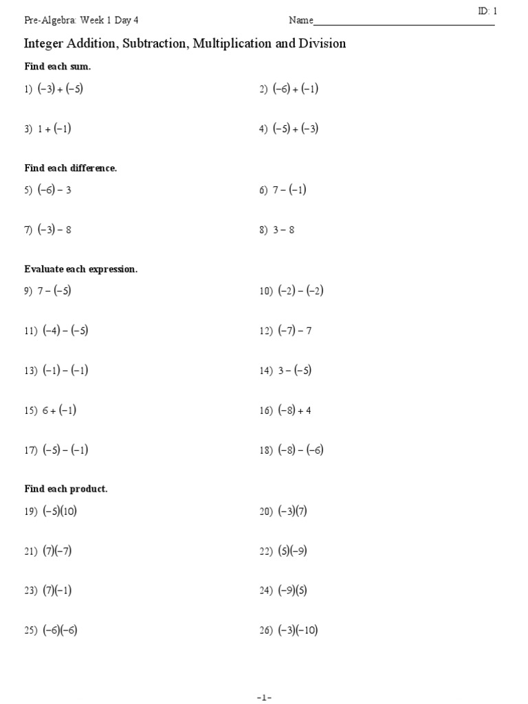 Integer Practice PDF | PDF | Ring Theory | Discrete Mathematics