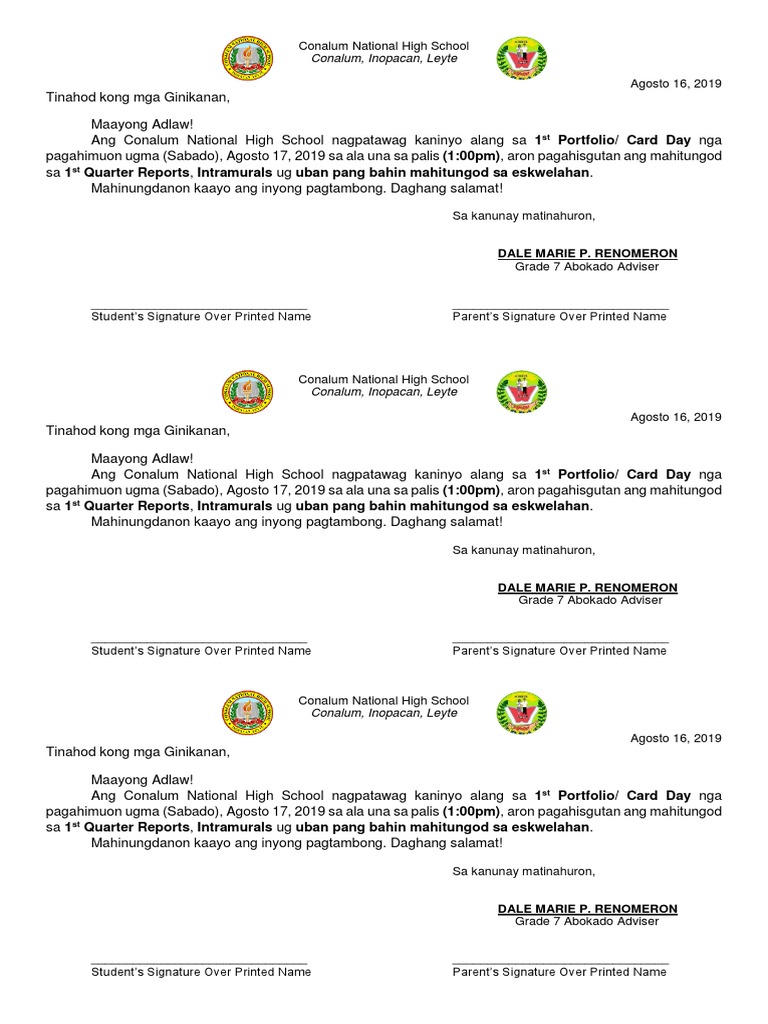 GPTA Meeting Invitation 2019 | PDF