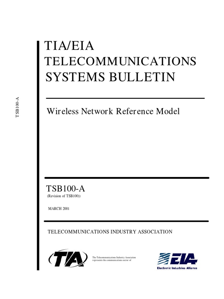Tia/Eia Systems Bulletin: Telecommunications | PDF | Computer Networking | Electronics