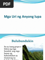 Uri NG Mga Anyong Lupa | PDF