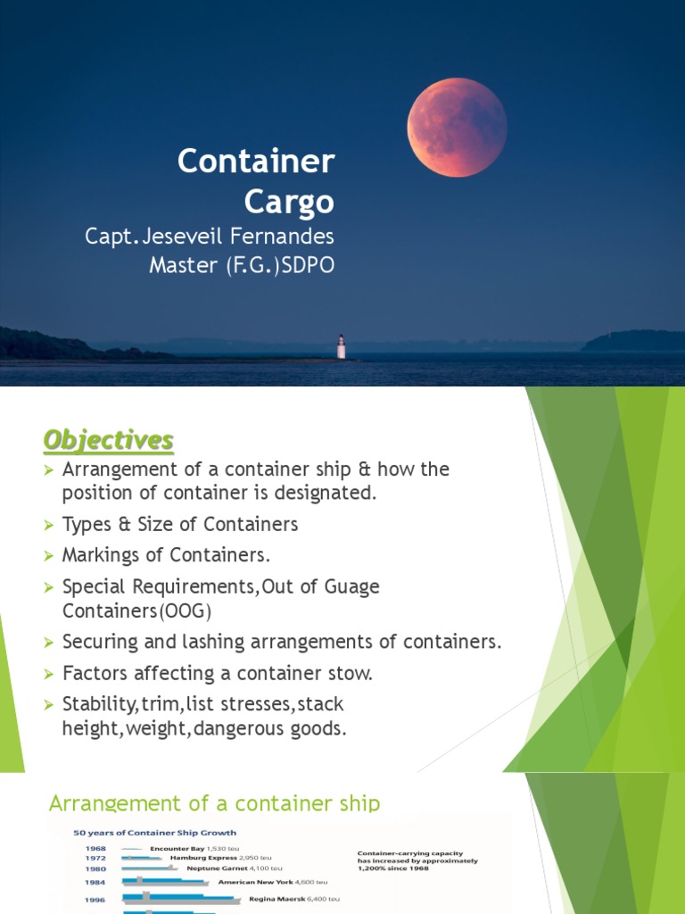 Container Ship Arrangement and Stowage Guide | PDF | Ships | Dangerous ...