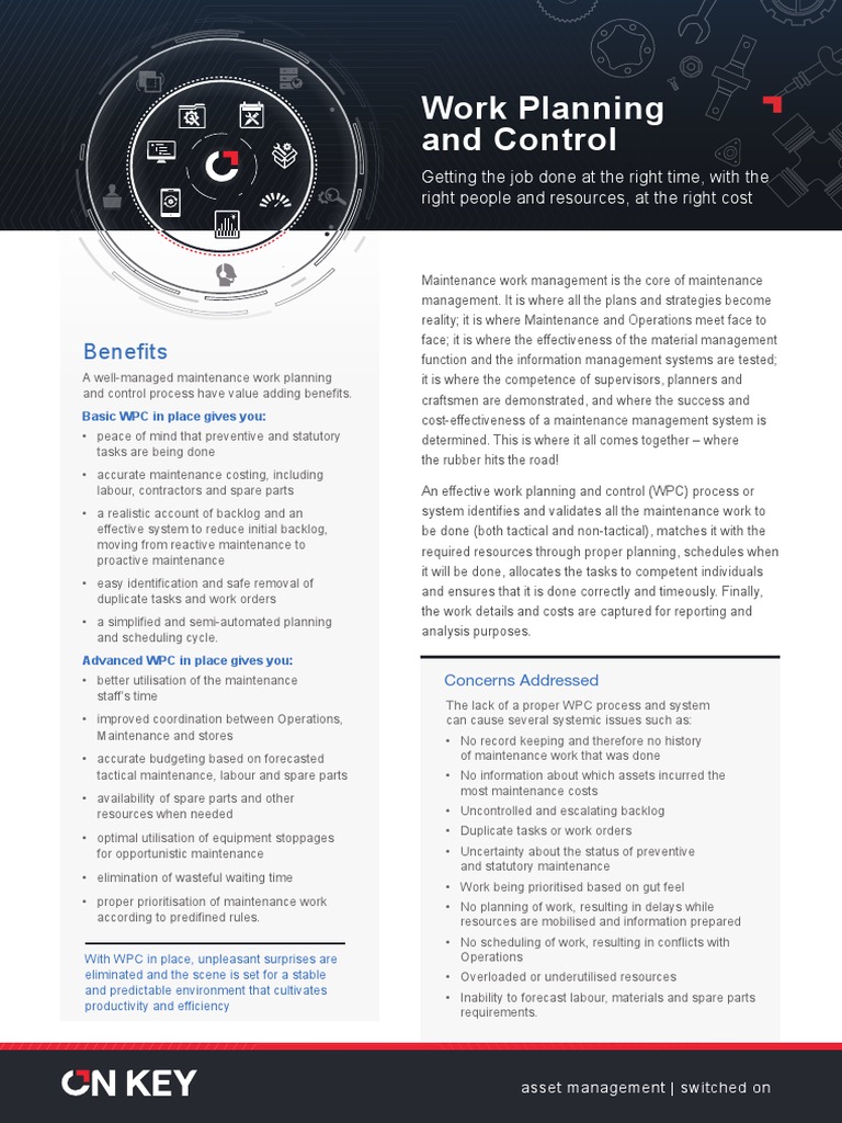 Brochure Work Planning and Control | PDF | Computing | Computing And ...