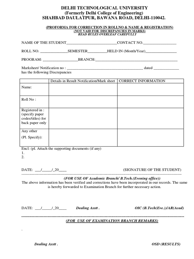 Discrepancy Form DTU | PDF | Government Information | Government