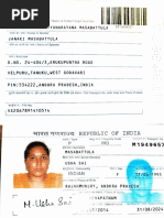 Indian Passport Sample Application | PDF | Passport | Biometrics