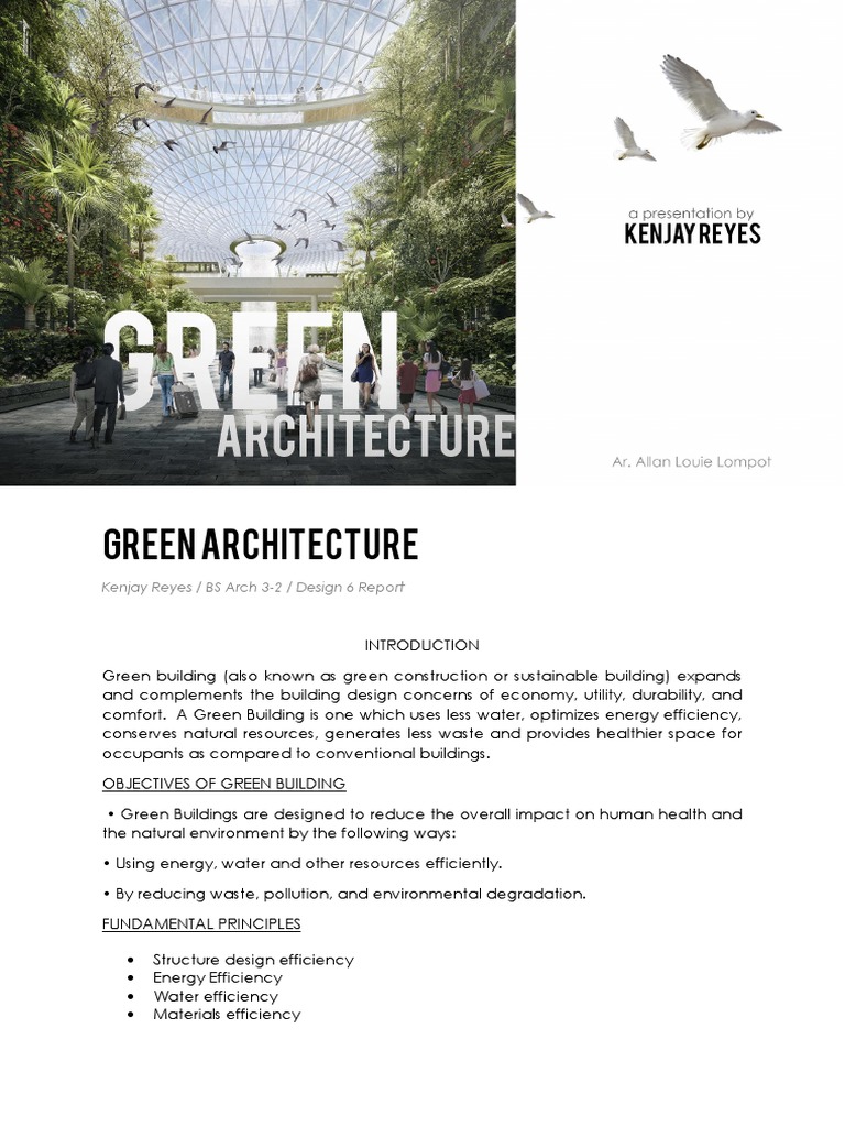Green Architecture | PDF | Green Building | Leadership In Energy And ...