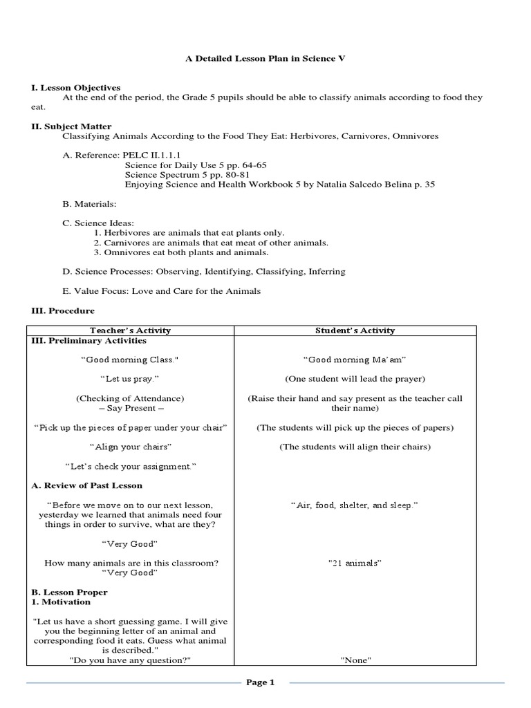 My New Grade 5 Lesson Plan | PDF | Lesson Plan | Lunch