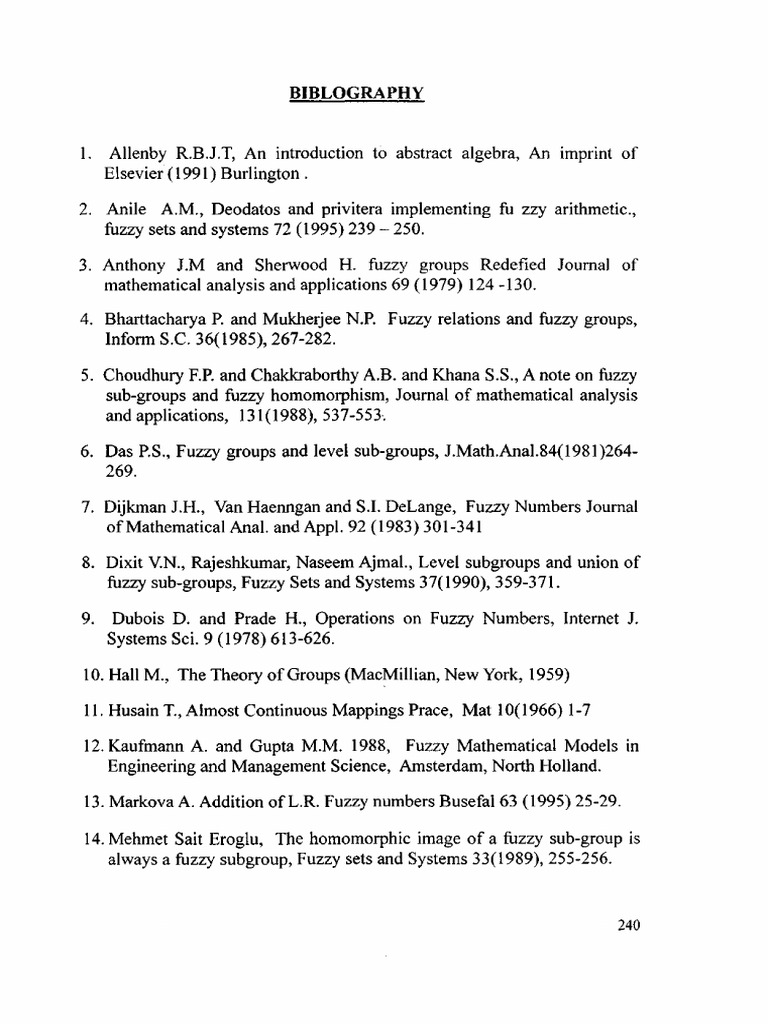 11 Bibliography | PDF | Algebraic Structures | Group (Mathematics)