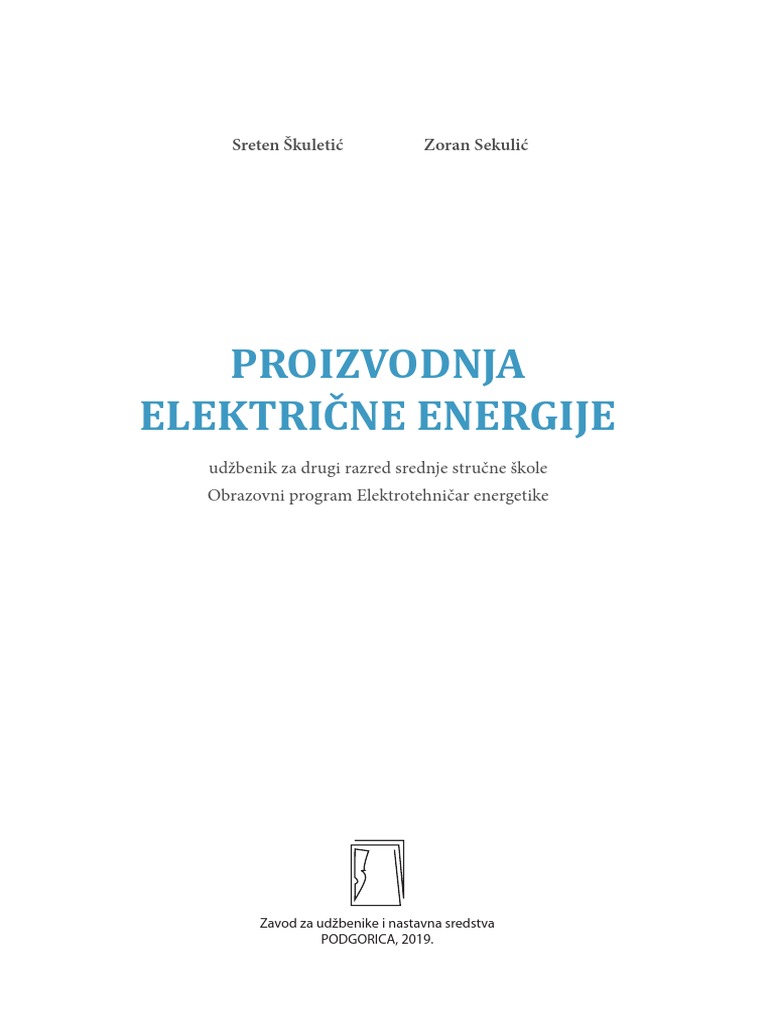 Proizvodnja Elektricne Energije | PDF