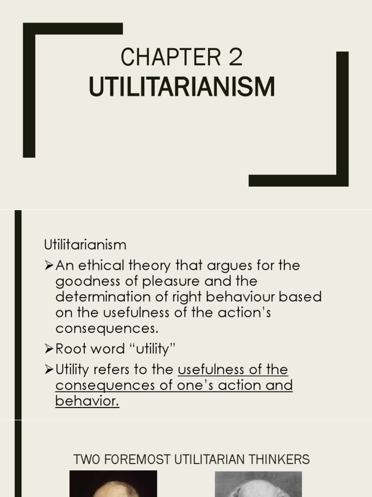 Chapter 2 Utilitarianism | PDF | Utilitarianism | Suffering