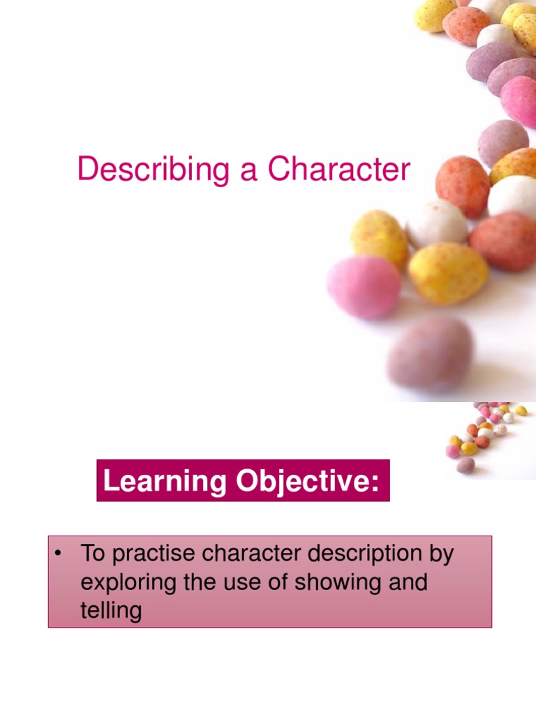 Character - Show Don't Tell | PDF | Verb | Languages