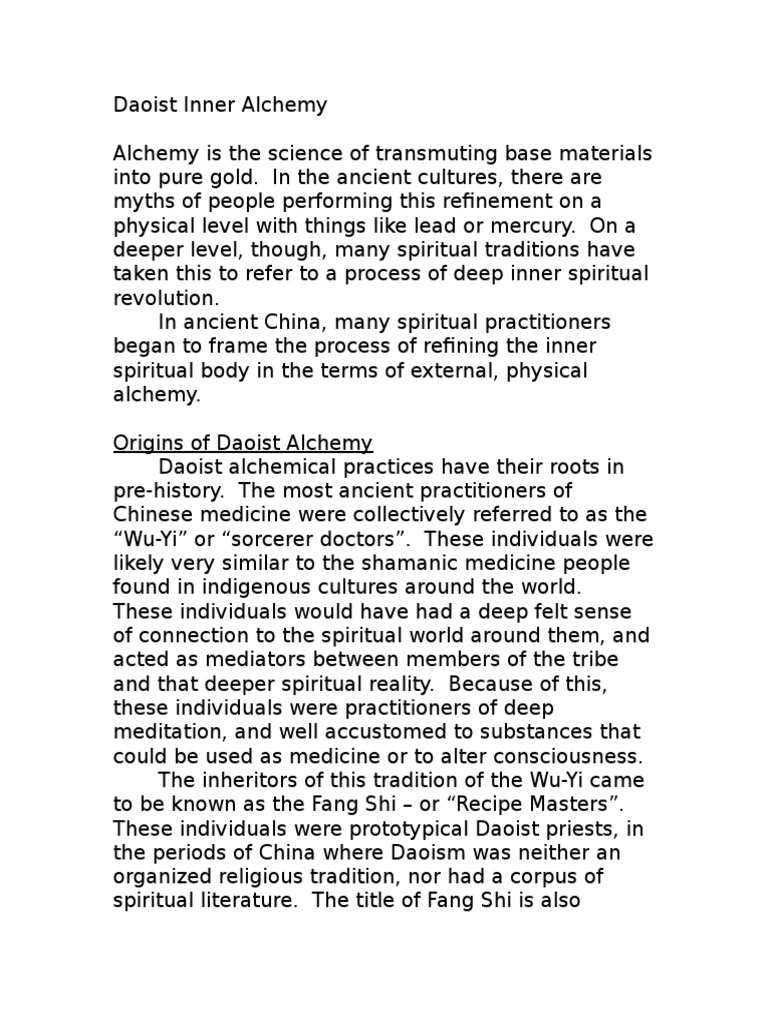 Daoist Inner Alchemy Explained | PDF | Neidan | Alchemy