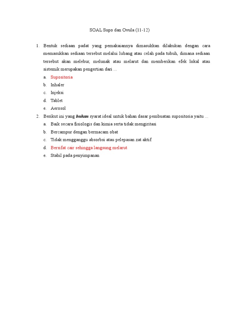 Soal Solid + Rangkuman | PDF | Kesehatan Holistik