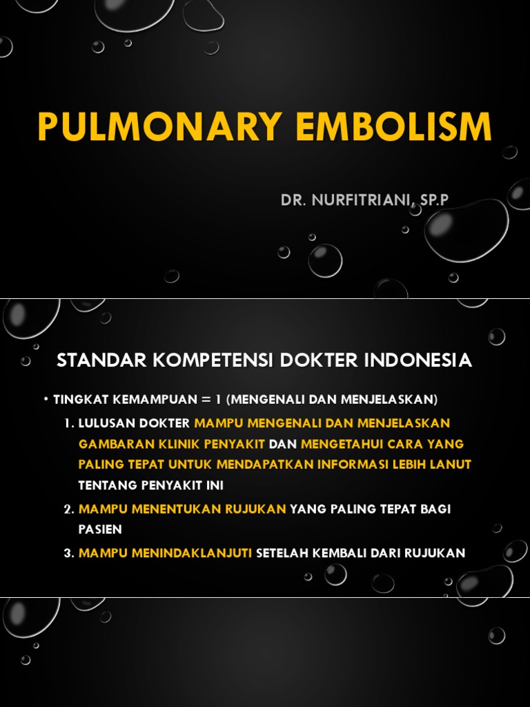 Emboli Paru | PDF | Heart | Thrombosis