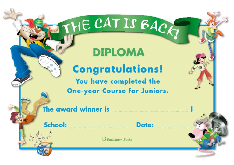 The Cat Is Back Diploma | PDF