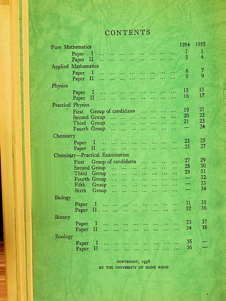 1954 AL Pure Mathematics Paper 1, 2 | PDF 1954 AL Pure Mathematics Paper 1, 2 | PDF